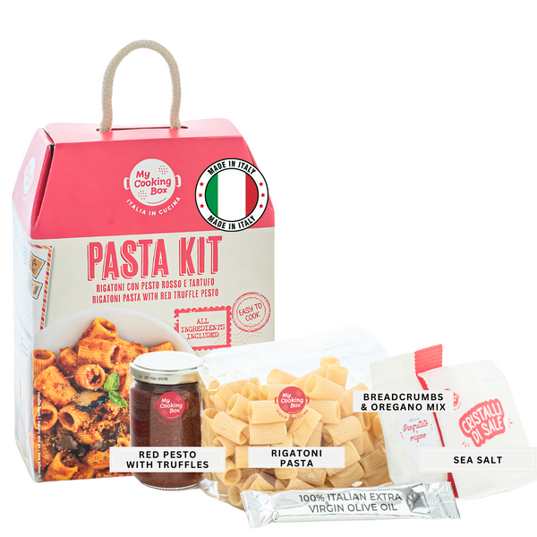 My Cooking Box Pasta Meal Kit, Rigatoni with Red Pesto & Truffles, Gou ...