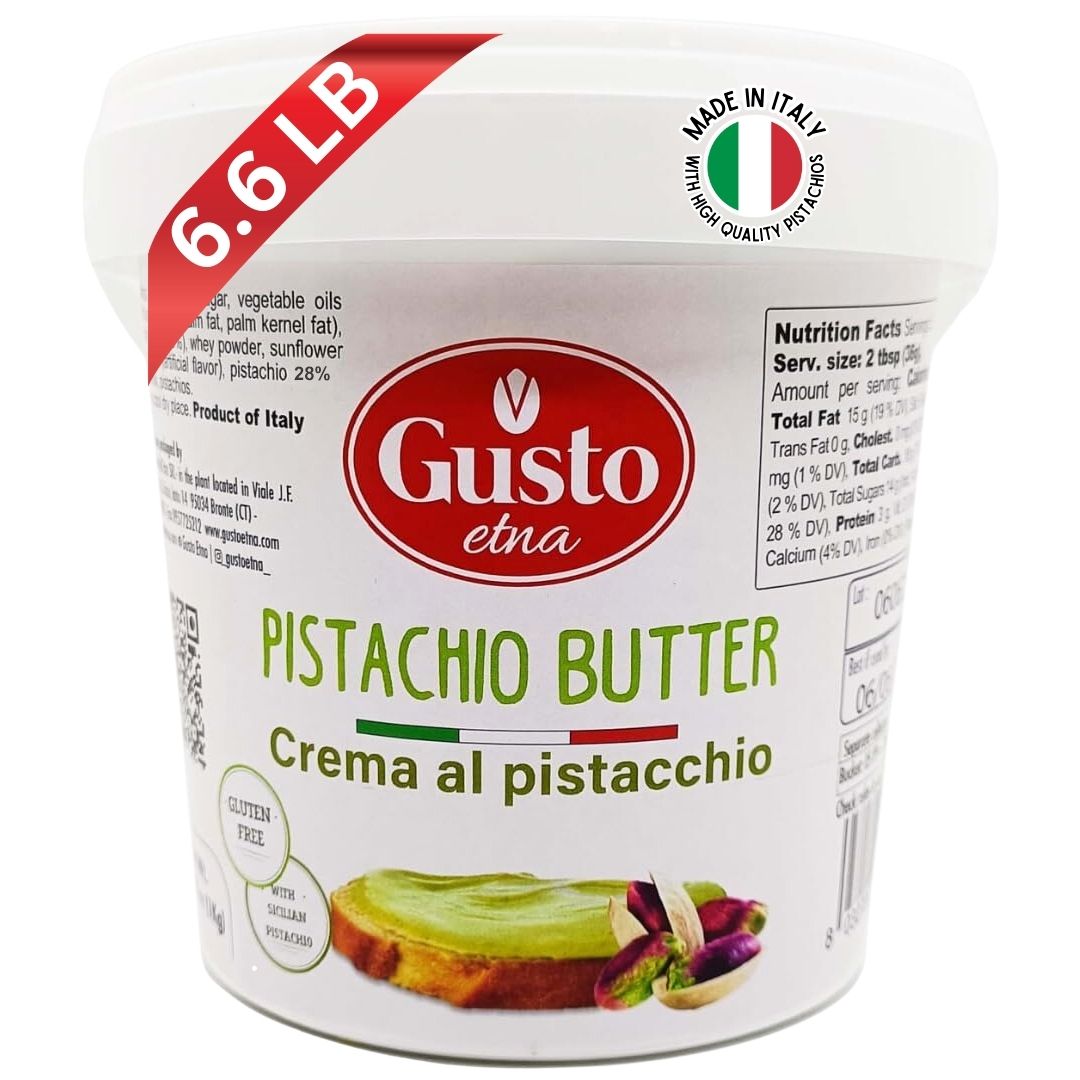 Gusto Etna Pistachio Cream Butter 3kg 6 6 Lb 28 Pist
