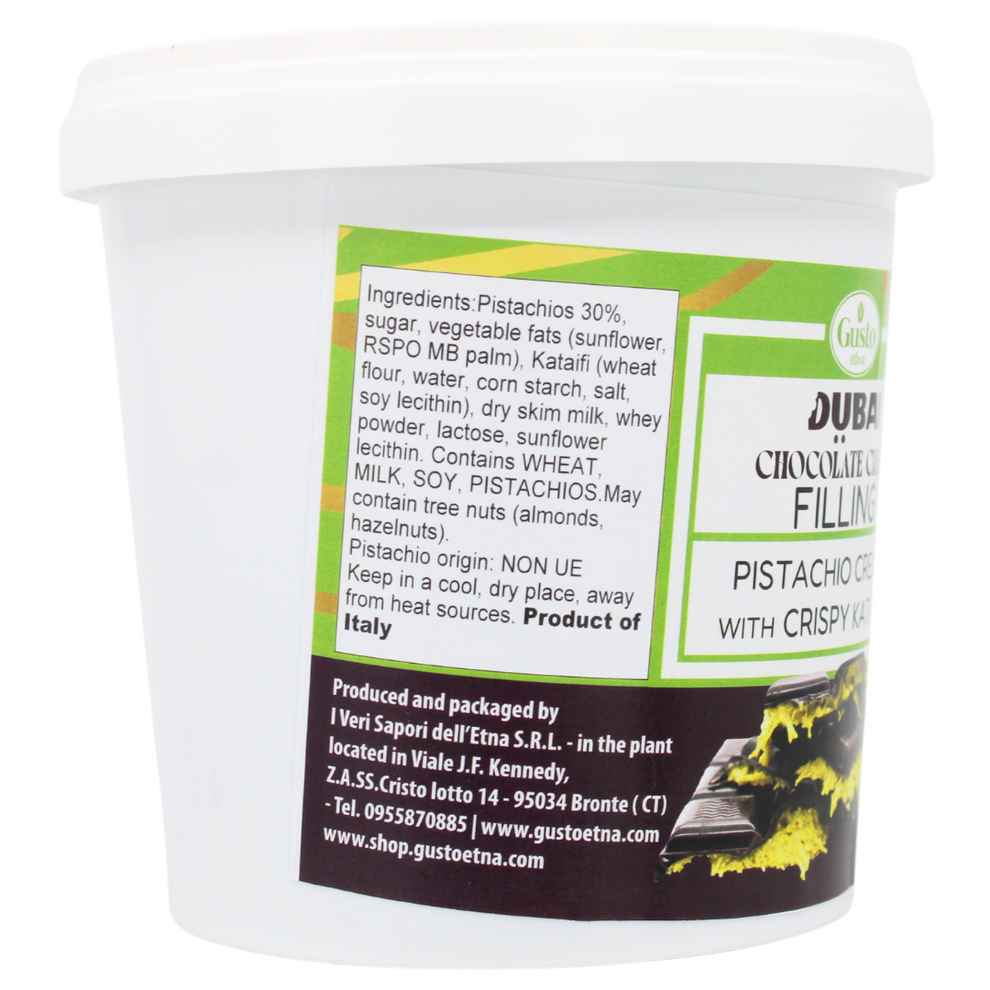 Gusto Etna, Sweet Pistachio Cream, Bulk Tub, 3 Kg, Rich & Nutty filling ...