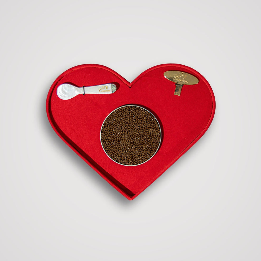 Valentine's Day 'Love' Caviar Set 125g of Osetra Classic – Wholesale ...